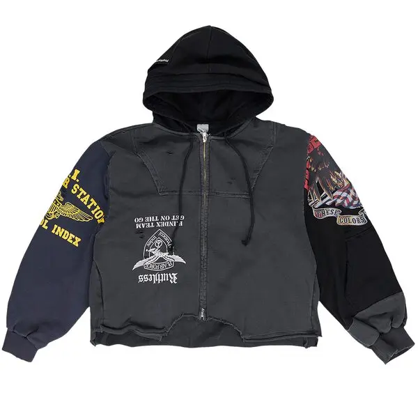 PROTOCOL INDEX Upside Down Zip Hoodie