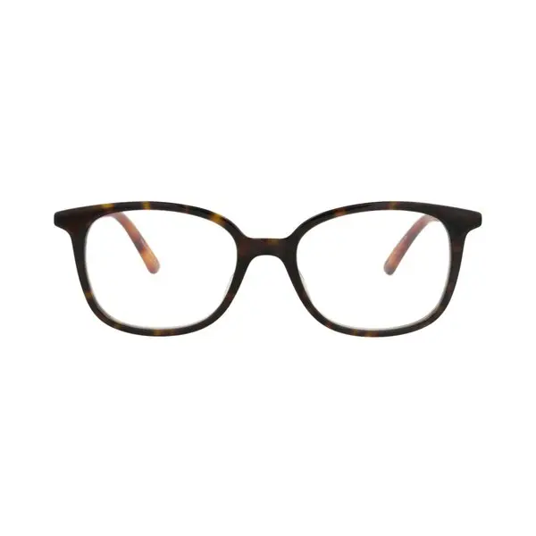 Gucci Square-frame Acetate Optical Frames 'havana/gold/transparent - Brown