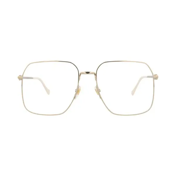 Gucci Square-frame Metal Optical Frames /transparent