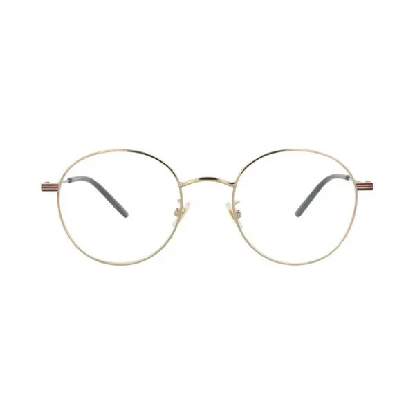Gucci Round-frame Metal Optical Frames /transparent