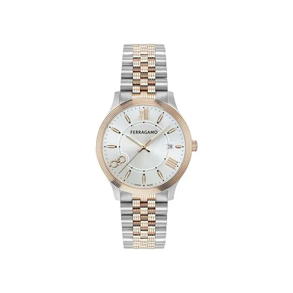 FERRAGAMO Duo Bracelet Watch 'two Tone - Silver
