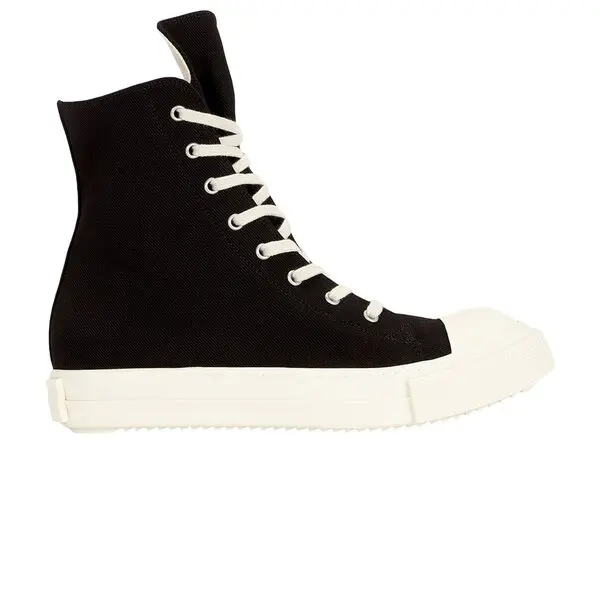 Rick Owens Denim Sneaker Milk - Black