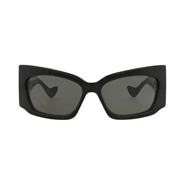 Gucci Shield-frame Recycled Acetate Sunglasses /grey