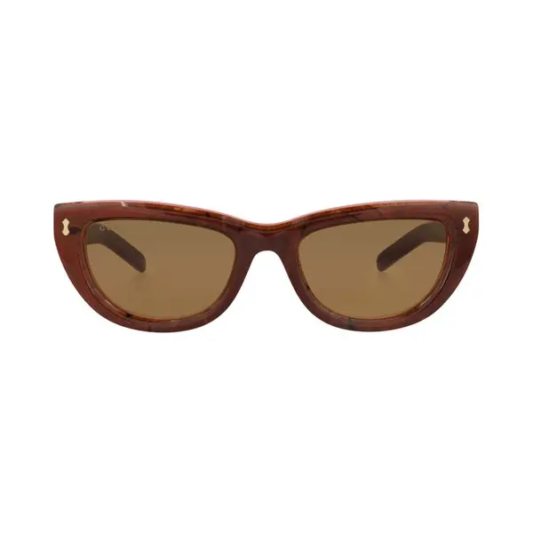 Gucci Cat Eye-frame Recycled Acetate Sunglasses /brown - Pink