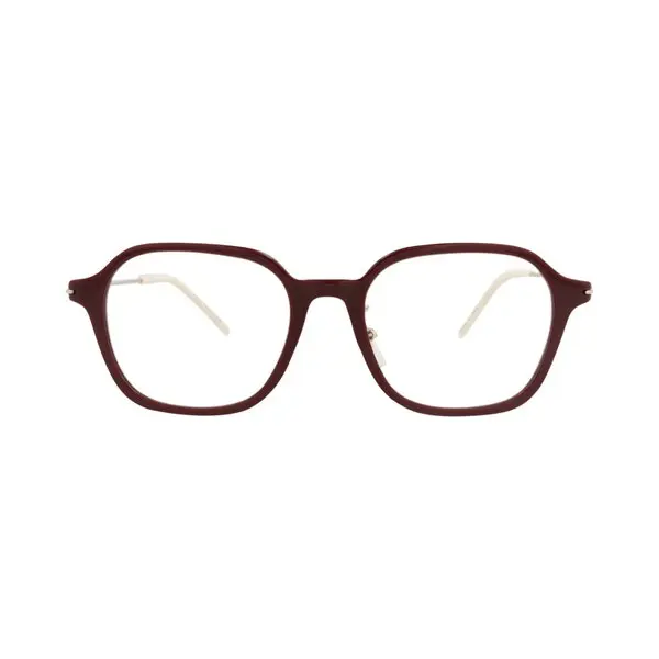 Gucci Square-frame Recycled Acetate Optical Frames 'burgundy/gold/transparent