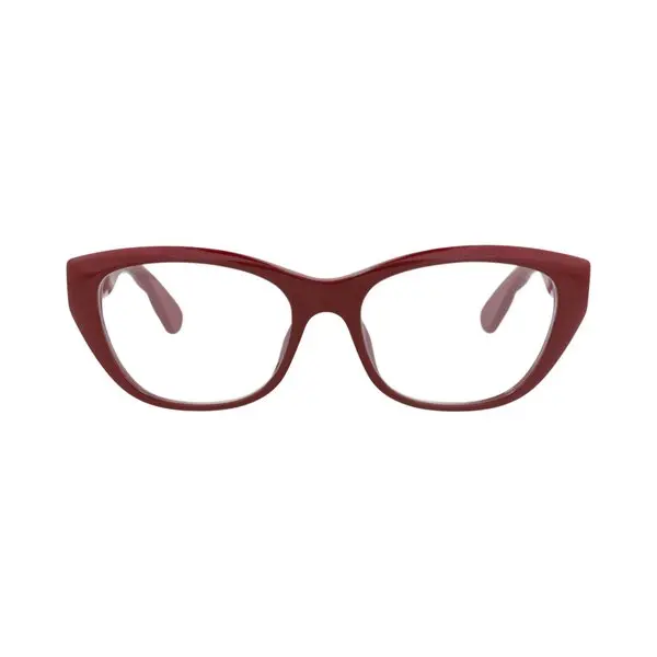 Gucci Cat Eye-frame Acetate Optical Frames 'burgundy/transparent - Red
