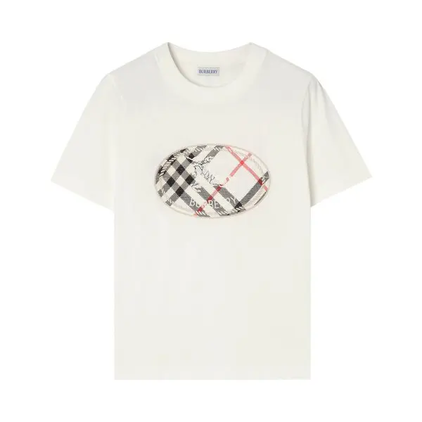 Burberry Frankie Knight Stamp T-shirt 'chalk