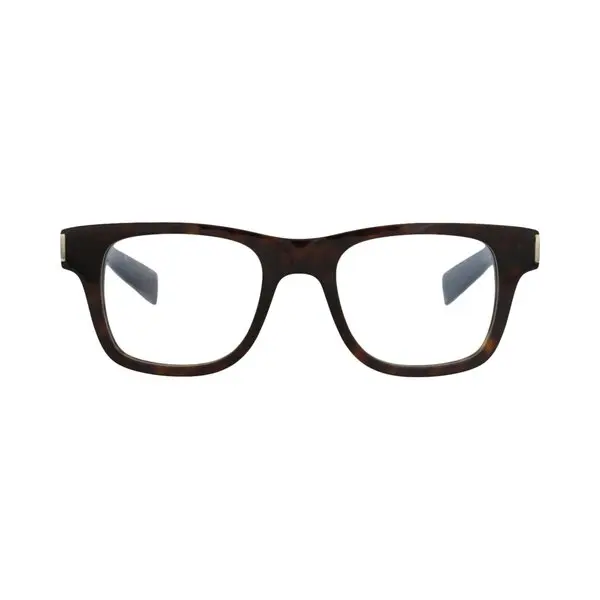 Saint Laurent Square-frame Recycled Acetate Optical Frames 'havana/transparent