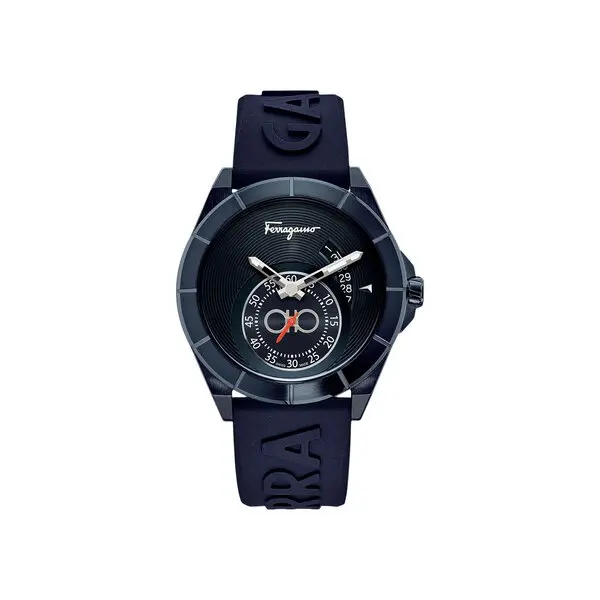 FERRAGAMO Urban Silicone Watch - Blue