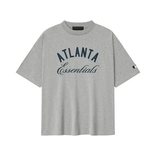 Fear Of God Braves 90s Tee 'concrete Heather