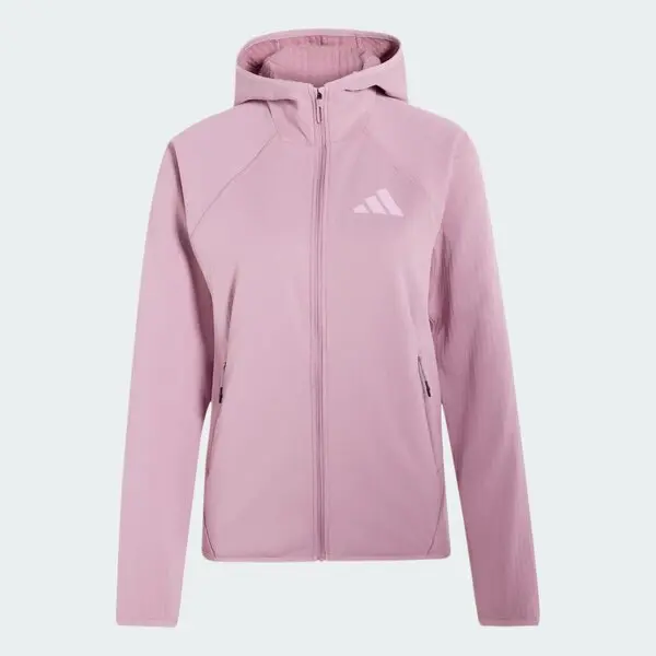 Adidas Xperior Climawarm+ Ventknit Fleece Hooded Jacket - Magic Mauve