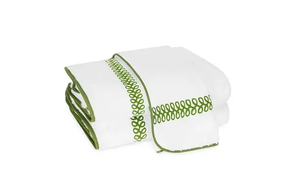 MATOUK Schumacher Astor Braid Towel - Grass