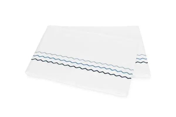 MATOUK Axel Flat Bed Sheet - Azure
