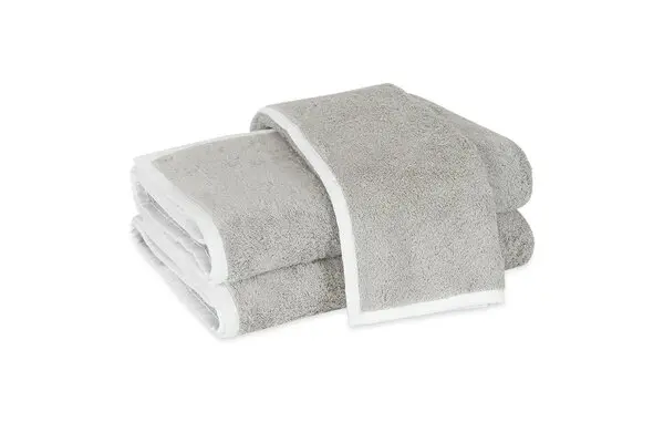MATOUK Enzo Towel - Pearl/white