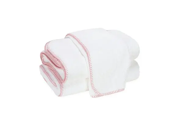 MATOUK Whipstitch Towel - Carnation