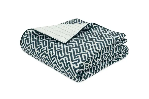 MATOUK Schumacher Gabriel Quilt - Indigo