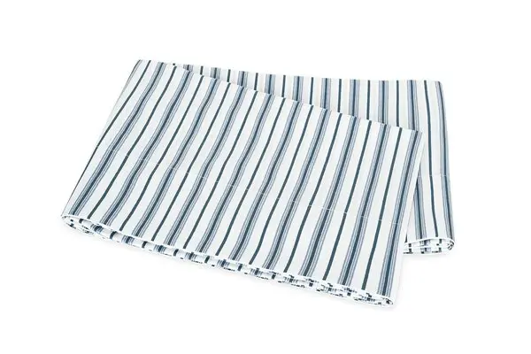 MATOUK Schumacher Calypso Flat Bed Sheet - Prussian