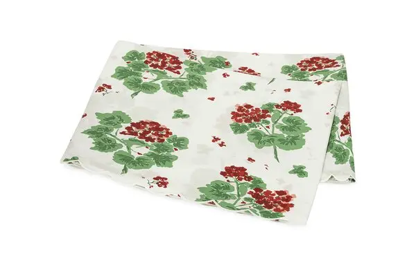 MATOUK Geranium Flat Bed Sheet - Scarlet