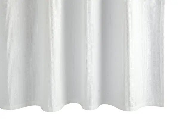 MATOUK Belgian Waffle Shower Curtain - White