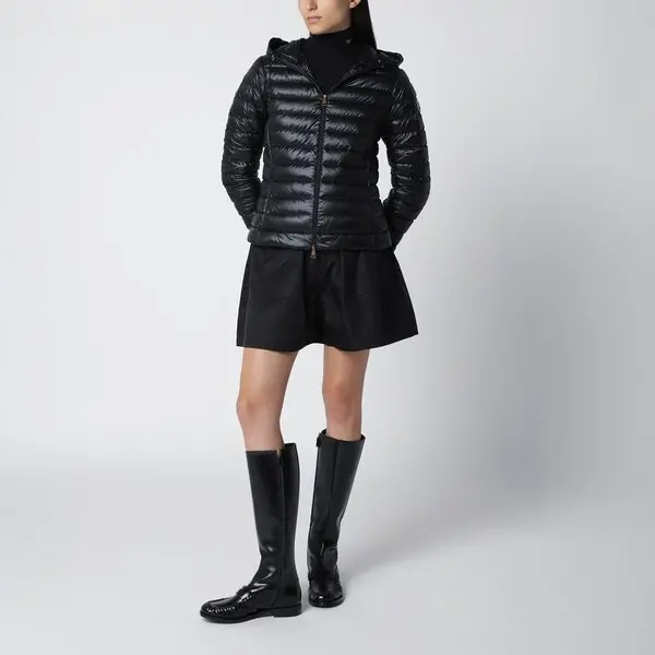 Moncler Igelhood Down Jacket In Polyamide - Black
