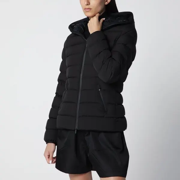 Moncler Herbe Short Down Jacket - Black