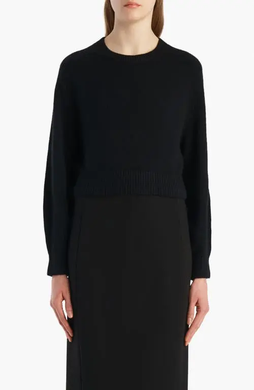 Khaite Masie Stretch Wool & Cashmere Sweater - Black