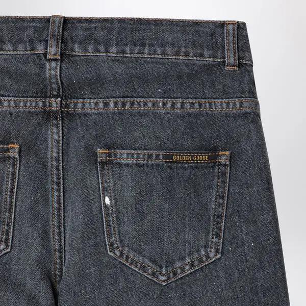 GOLDEN GOOSE Faded Denim Jeans With Splatter Detail