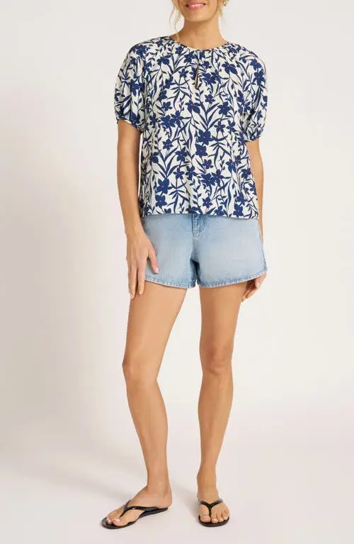 Matty M. Zia Floral Raglan Sleeve Top