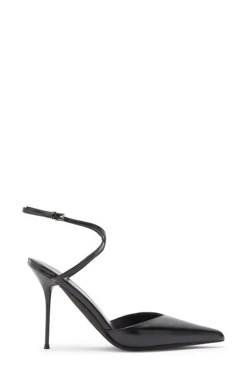 Jeffrey Campbell Bordeaux Ankle Strap Pointed Toe Pump - Black