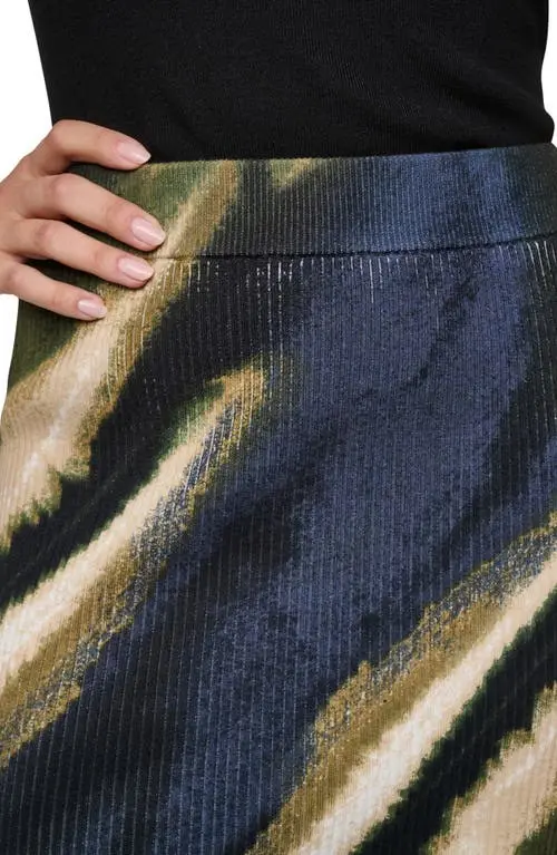 Dkny Mixed Rib Knit Midi Skirt