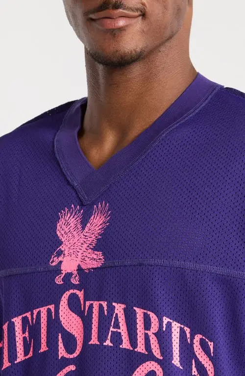 DIET STARTS MONDAY State Champs Mesh Practice Jersey - Purple/pink