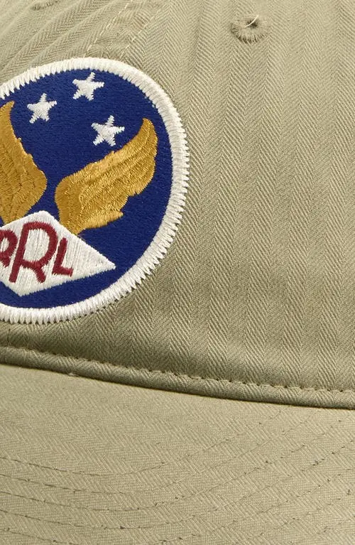 Double Rl Winged Logo Snapback Cotton Twill Ball Cap