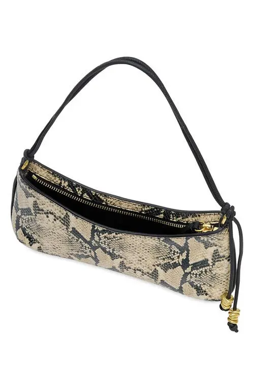 Rebecca Minkoff Reina Snake Embossed Leather Shoulder Bag
