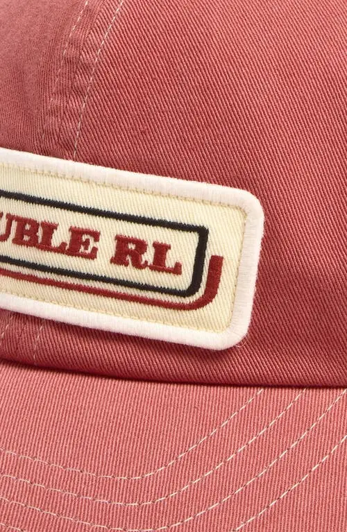 Double Rl Logo Patch Twill Snapback Trucker Hat