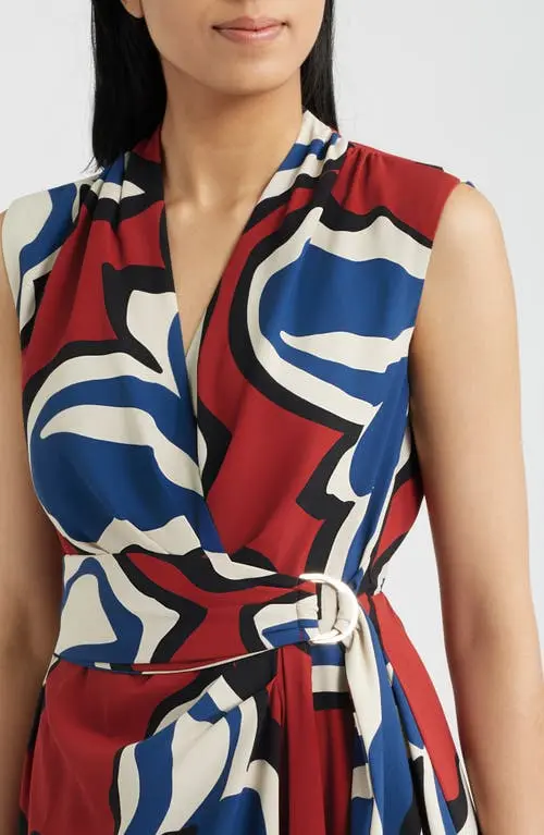 Anne Klein Surplice Wrap Midi Dress