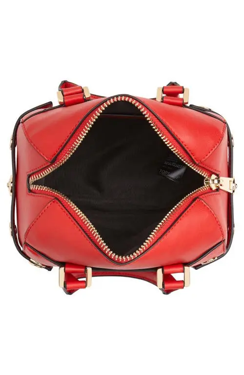 Topshop Bianca Studded Faux Leather Bowler Bag
