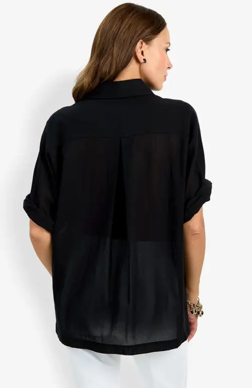 Trina Turk Hawaii Top - Black