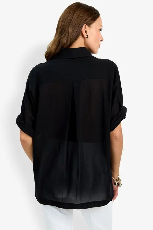 Trina Turk Hawaii Top - Black