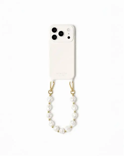 Cordée Cases Lune Baroque Pearl Phone Chain Set - Ivory