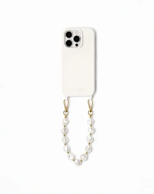 Cordée Cases Lune Baroque Pearl Phone Chain Set - Ivory