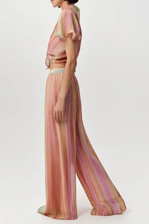 EXQUISE Absolon Elastic Waist Lined Pants