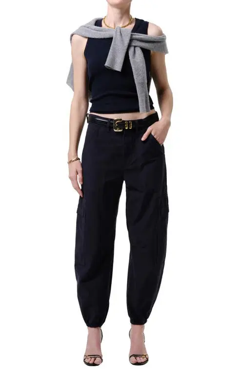 Citizens Of Humanity Ciela Bubble Hem Utility Pants - Navy