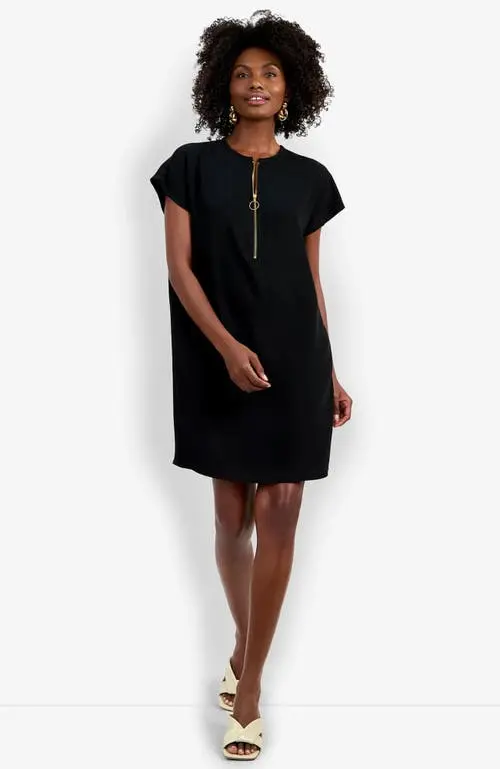 Trina Turk Georgette Mini Dress With Exposed Zip Detail
