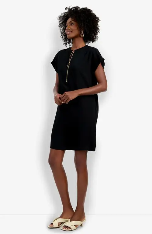Trina Turk Georgette Mini Dress With Exposed Zip Detail