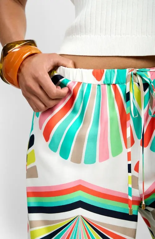 Trina Turk Wide Leg Printed Modal Pants