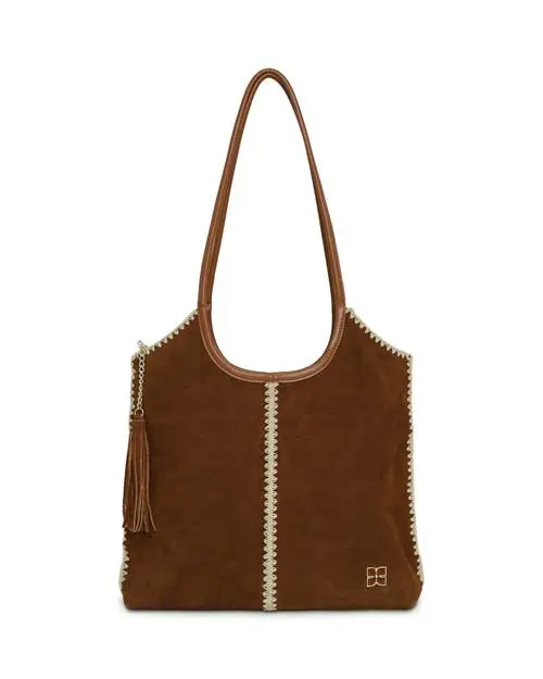 BELLE & BLOOM Back To Friends Suede Shopper - Brown