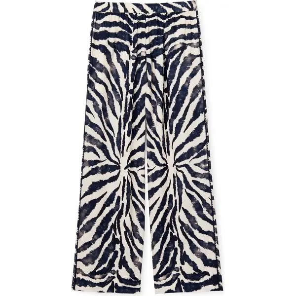CARTOLINA Mia Wide-leg Linen Pant - Painted Zebra