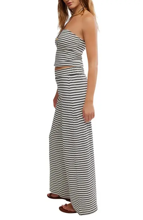 Free People Sailor Stripe Tube Top And Wide Leg Pant Set