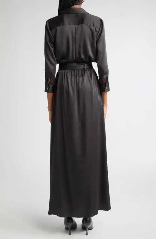 L'Agence Uriah Belted Maxi Shirtdress