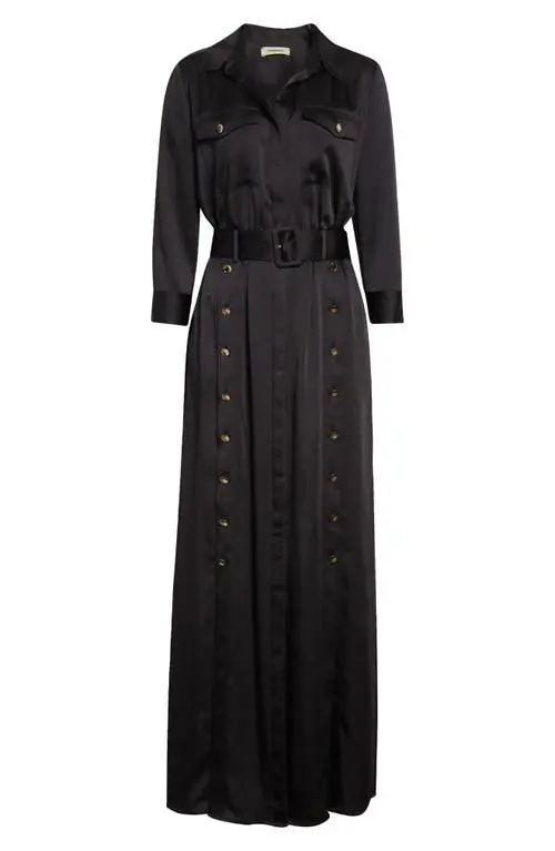 L'Agence Uriah Belted Maxi Shirtdress